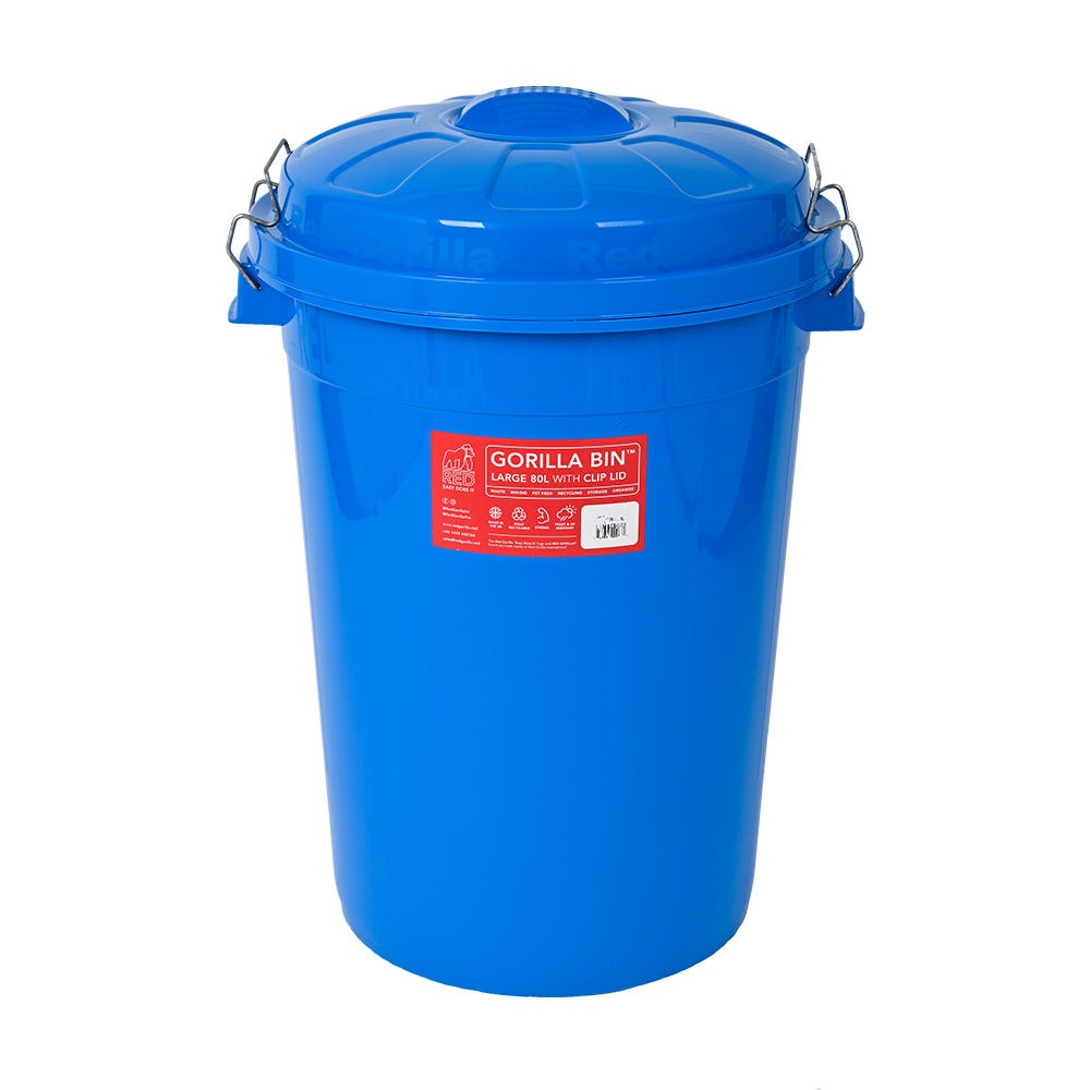 Red Gorilla Bin With Clip Lid - Battles